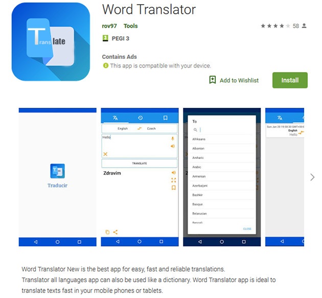 Word Translate na Androida wykradał dane logowania - Antyradio