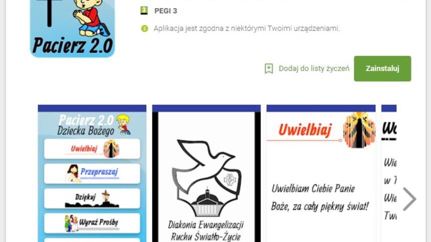Pacierz 2.0 to modlitewnik w postaci apki na Androida - Antyradio
