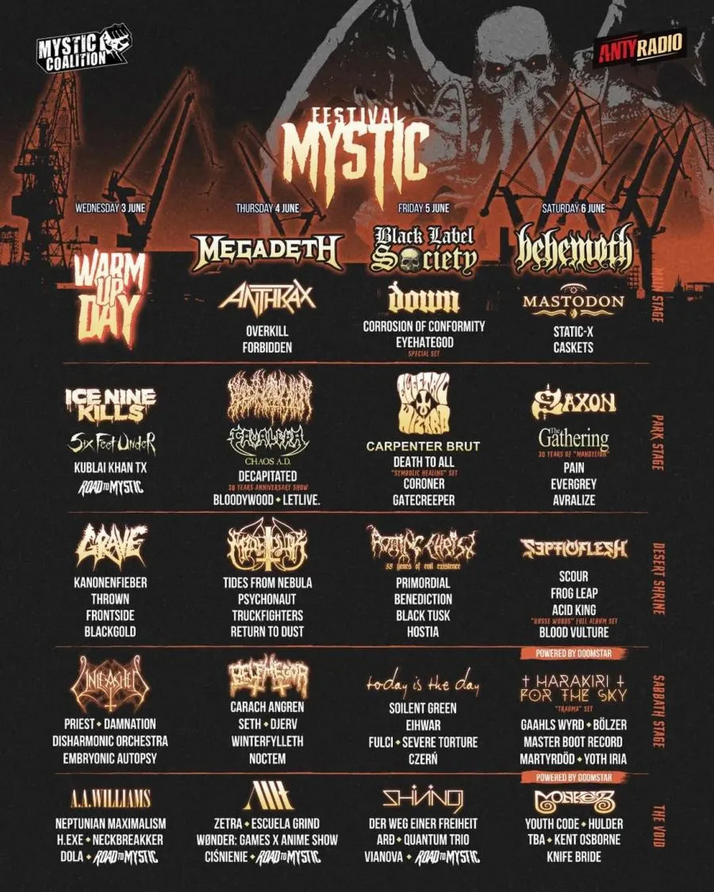 Mystic Festival po raz ostatni w Stoczni Gdańskiej. Scena była za mała ...