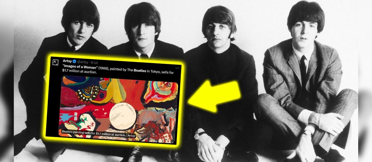 Jedyny obraz Beatlesów sprzedany na aukcji. Prawdziwa fortuna - Antyradio
