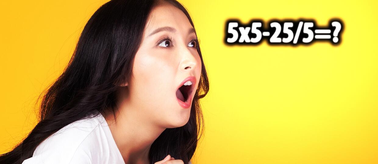 Rozwiąż: 5x5-25/5=? Nawet dorośli Polacy mają z tym problem - Antyradio